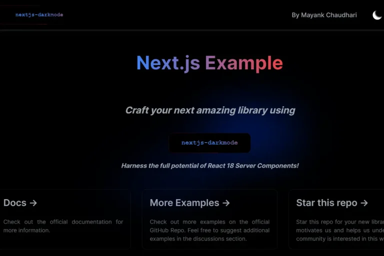Dark Mode - NextGen JavaScript