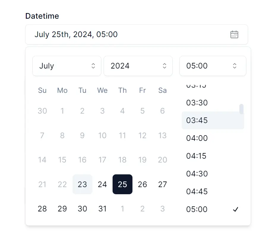 Beautiful Date & Time Picker Component With Shadcn/UI Beautiful Date & Time Picker Component With Shadcn/UI