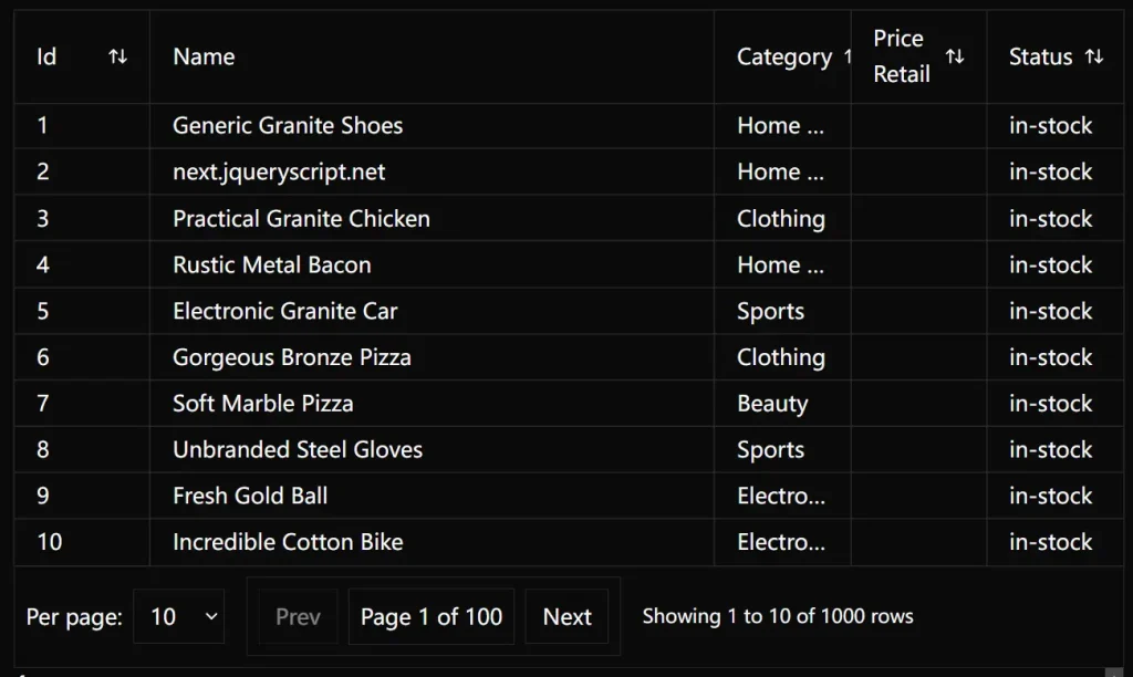 High Performance Data Tables For Svelte Tzezars Datagrid 1374