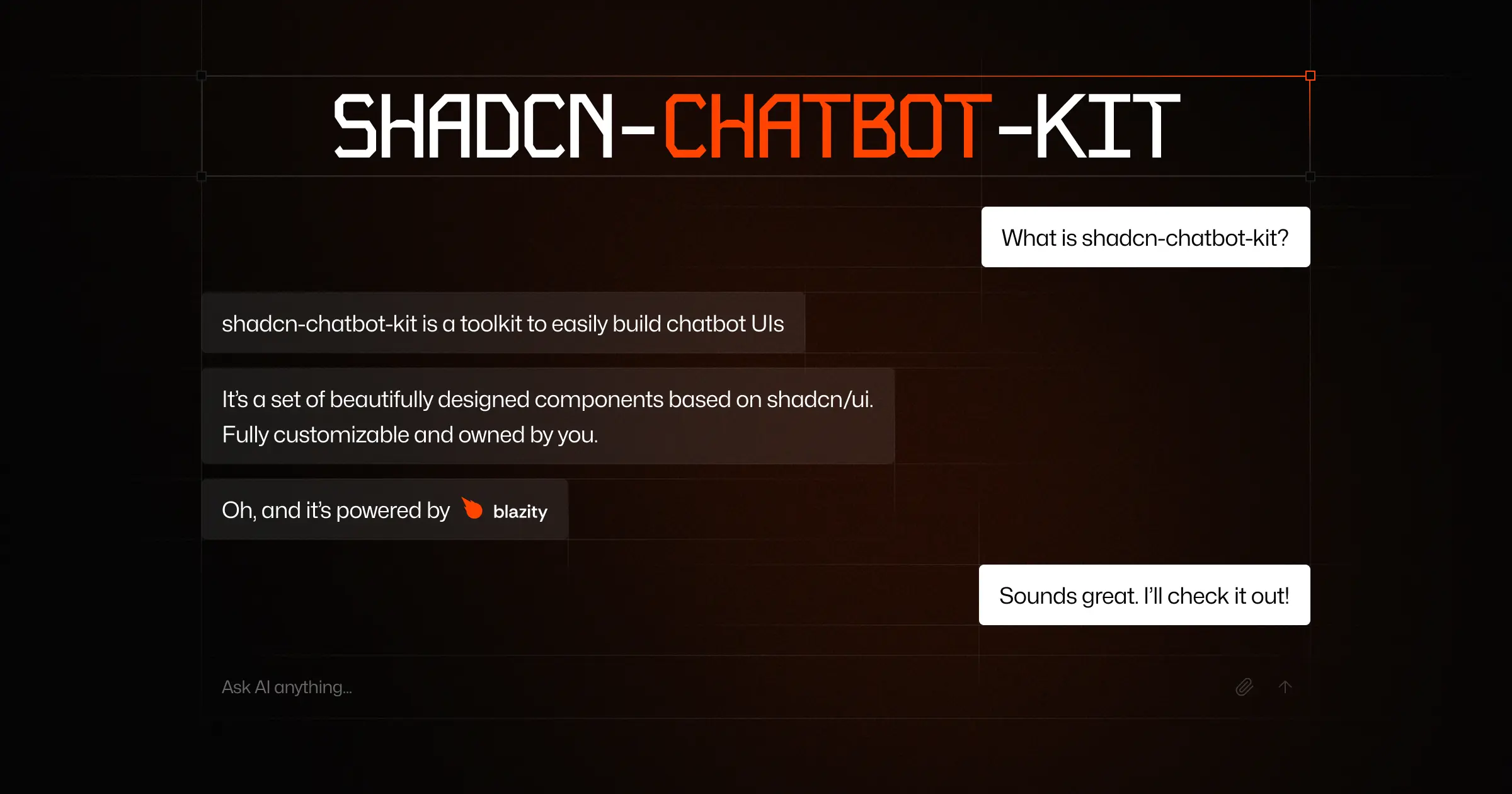 Build Custom AI Chatbots with shadcn-chatbot-kit Components