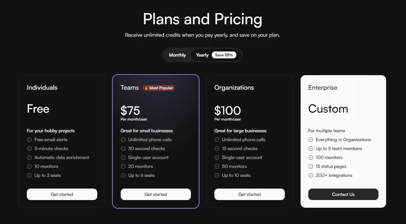 Responsive & Customizable Pricing Table Component with shadcn/ui