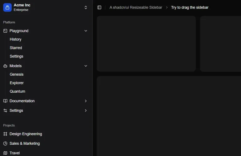 Responsive Sidebar Component for Next.js