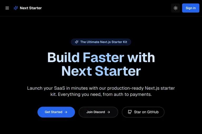 Best Next.js Components, Templates & Starter Kits in 2025 - NextGenJS