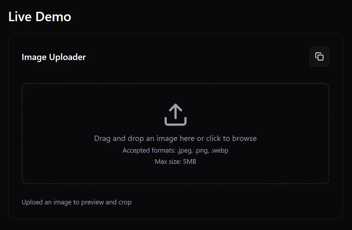 Drag Drop Upload Component with Validation - Shadcn Image Uploader