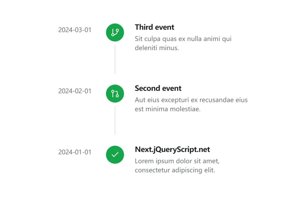 Animated Interactive Shadcn Timeline Component for React