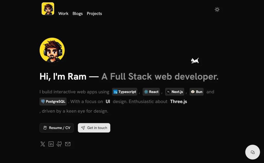 Modern Portfolio Template for Next.js - Sleek Portfolio